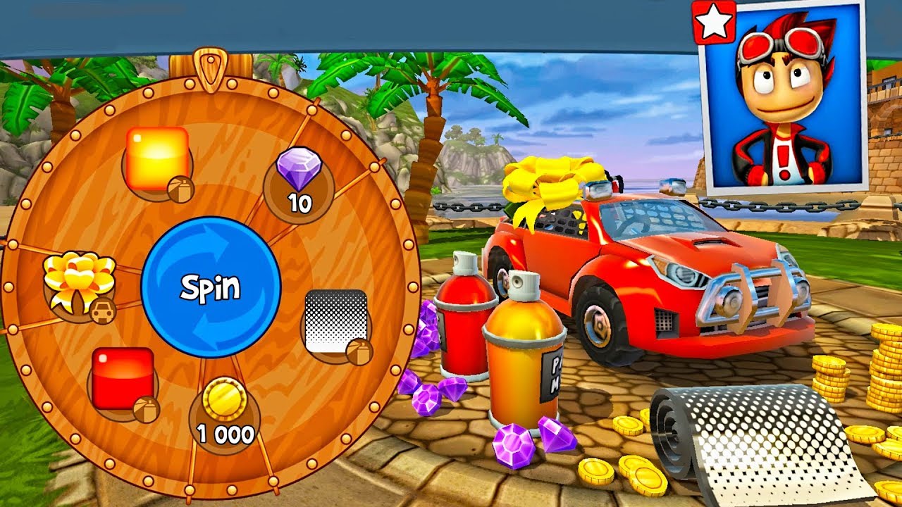 Beach Buggy Racing 2 - Spin the Wheel to Win Car - Race with Rez - YouTube