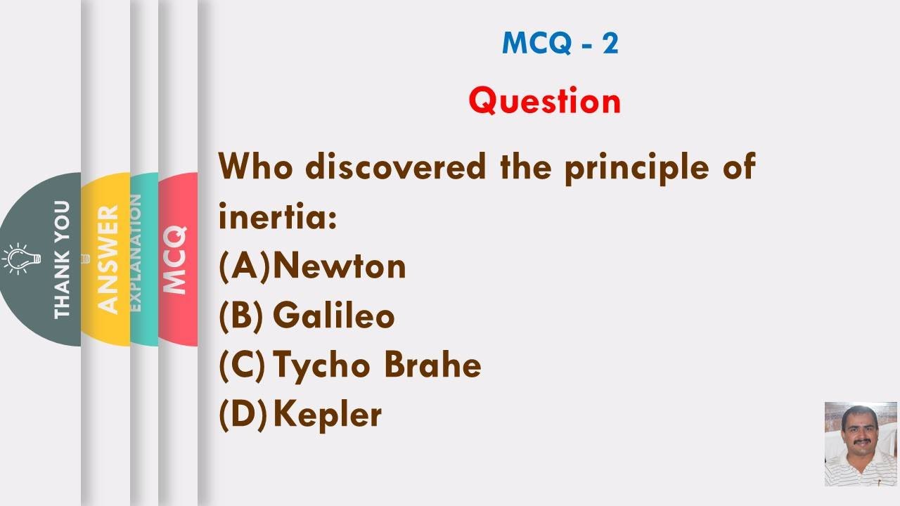 Who discovered the principle of inertia: Galileo - YouTube