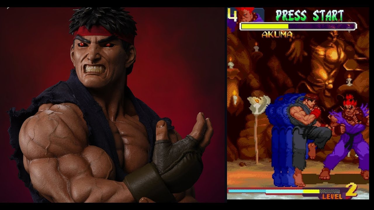 SF Alpha 2 Evil Ryu (Secret Character) [TAS] All Perfect - YouTube
