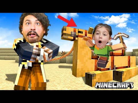 DEVE EVCİLLEŞTİRDİK VE ONA ÇOK GÜZEL BİR EV YAPTIK 😄 MİNECRAFT 33.BÖLÜM