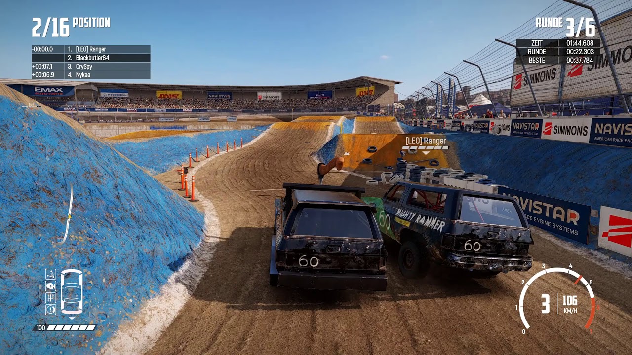 Wreckfest Dirt Devil Stadium 196 - YouTube