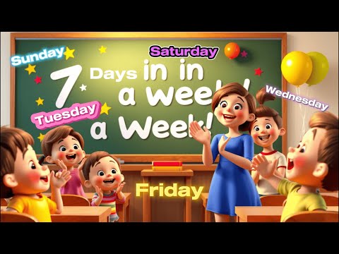 The 7 Days of the Week song | Days of Week | Learning video for kids