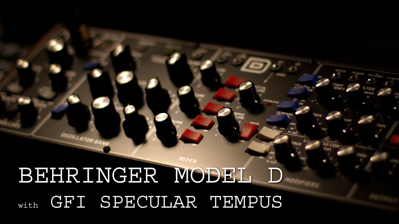 Behringer Model D Sequence with Specular Tempus // Session 7 - Ambient - YouTube