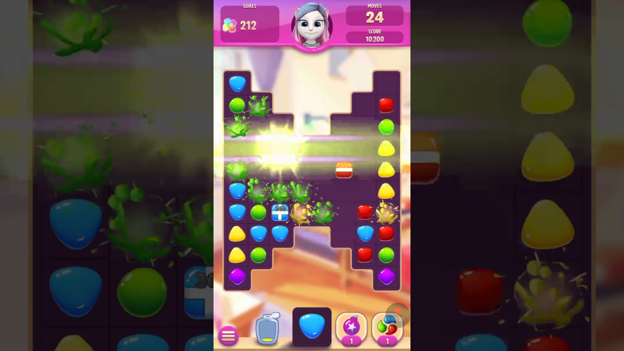 Talking Angela Color Splash Level 58 - YouTube