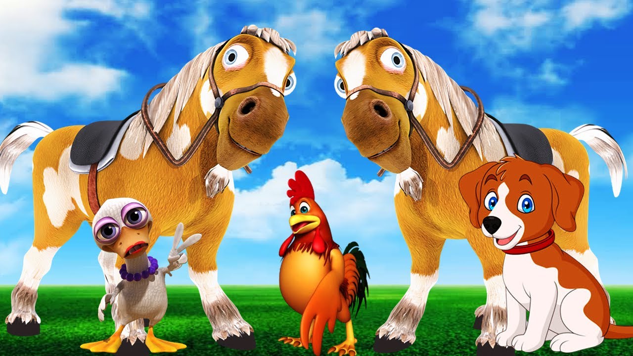 El Pollito Pia 3D animals game | Baby animal Cartoon Video | de la ...