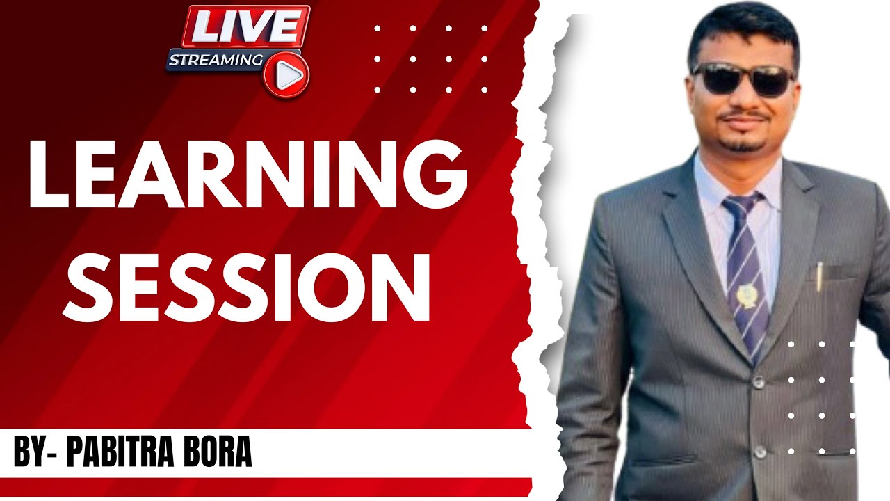 Learning Session By Pabitra Bora | J S Shukla - YouTube