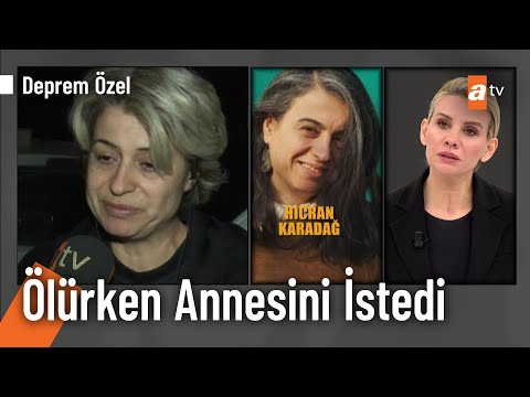 14 yaşındaki oğlunun vasiyeti: Annemi bulmadan gelme! - Deprem Özel