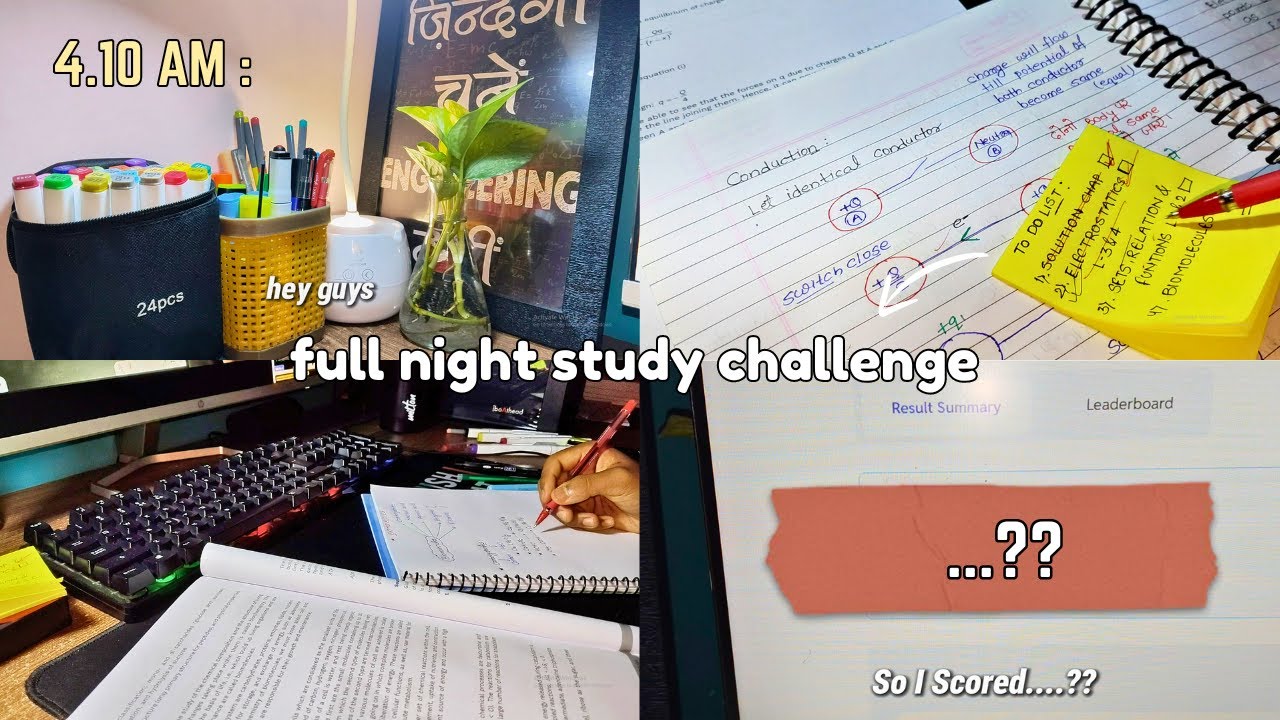 All-Nighter Study Challenge: My Test Scores Revealed - YouTube