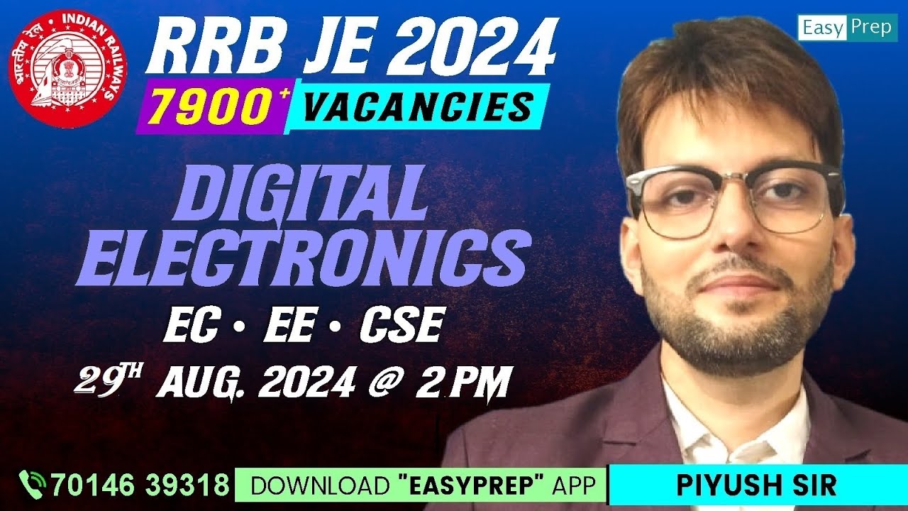 Digital Electronics | Lect-2 | EE EEE ECE CSE | Piyush Sir #rrb_je #rseb #rpsc_ae - YouTube