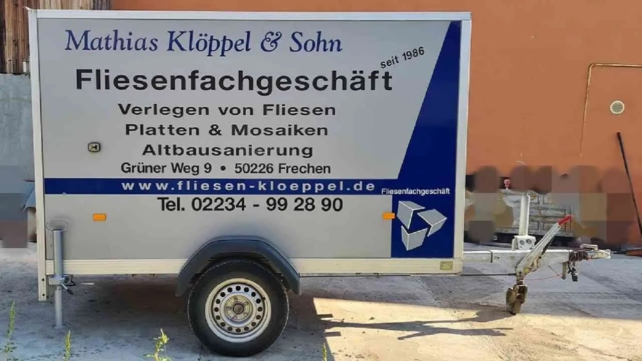 Remorca auto 1300 kg cu sistem de franare - YouTube