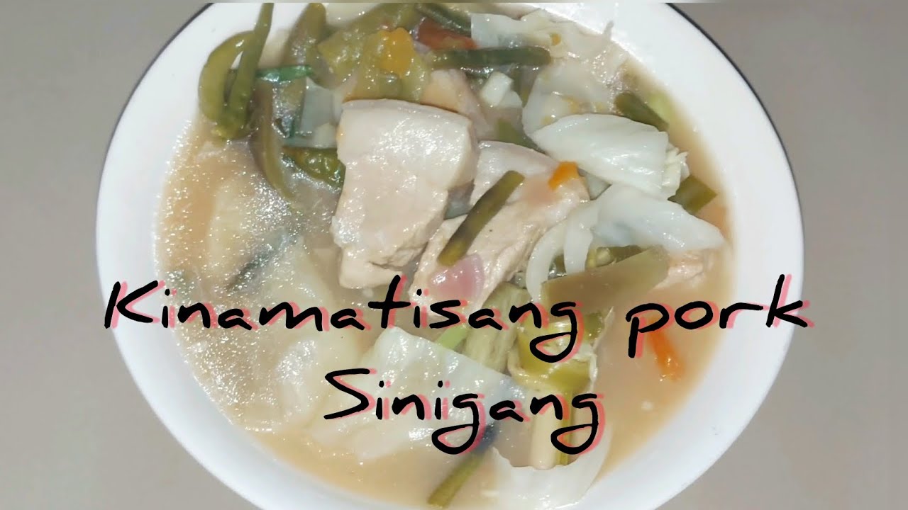 KINAMATISANG PORK SINIGANG WITH GABI. ASMR CUTTING VEGETABLES # ...