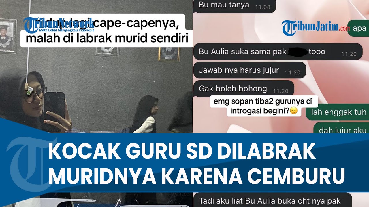 KOCAK! Momen Curhatan Guru SD Dilabrak Muridnya Karena Cemburu, diduga Sang Murid Suka Sama Pak ...