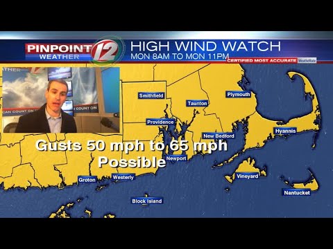 WEATHER ALERT: High Wind Watch Monday - YouTube