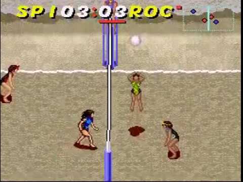 Dig & Spike Volleyball Beach Volley Super Nintendo SNES gameplay - YouTube