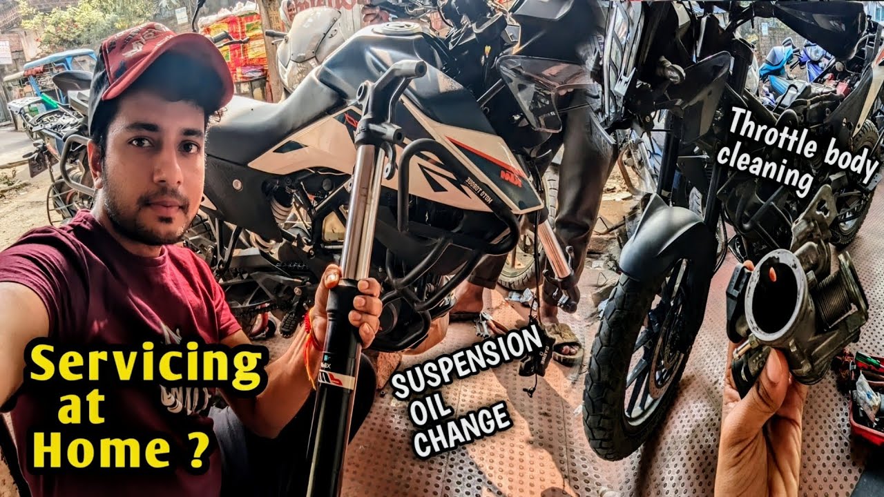 নিজেই নিজের KTM bike service করলাম?🤩| How to Service Ktm adventure 250 ...