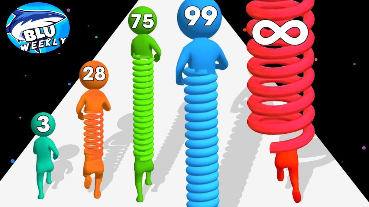 TOY SPRING MAN RUN - Satisfying ASMR Mobile Games New Update - YouTube