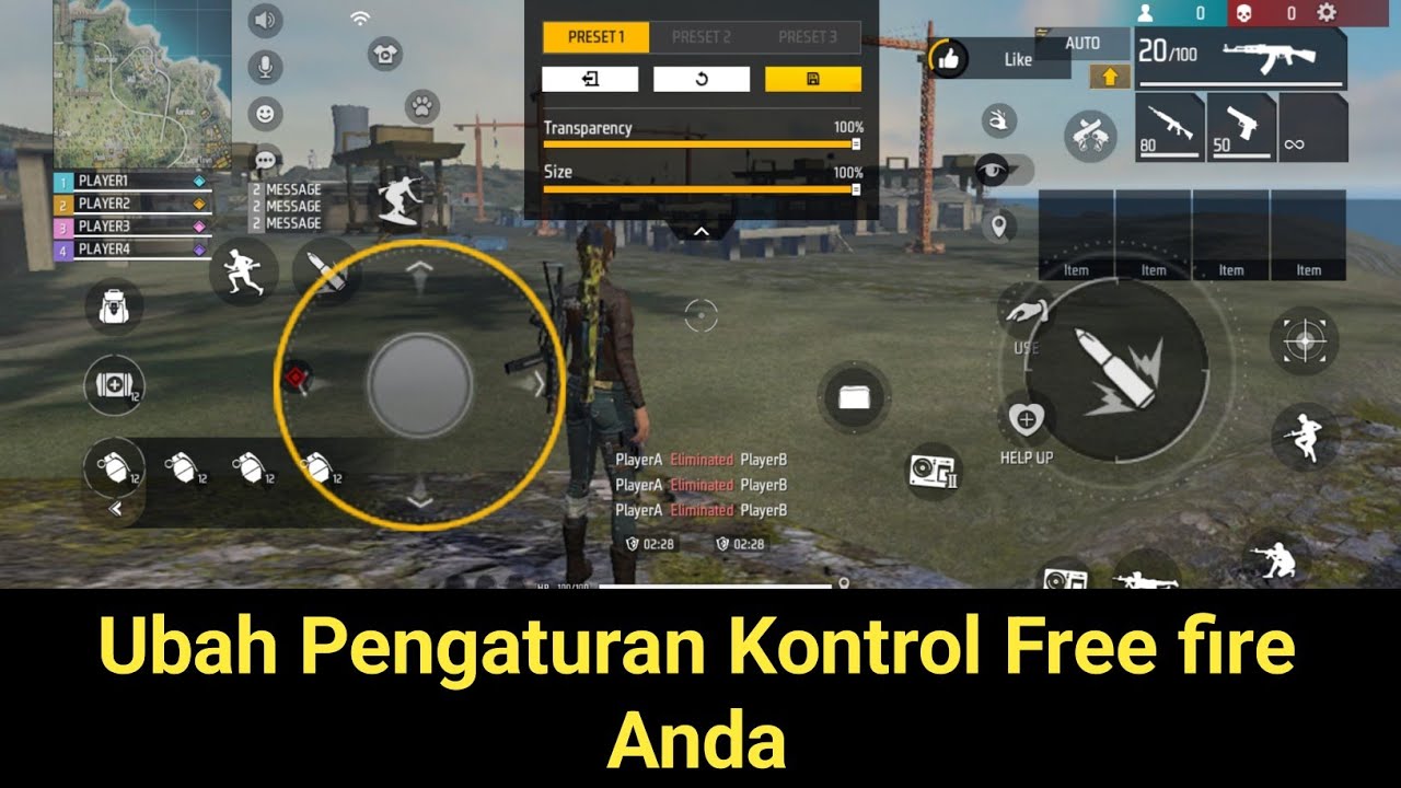 Cara mengubah setting kontrol Free Fire || Setting Kontrol Free Fire 2025 - YouTube