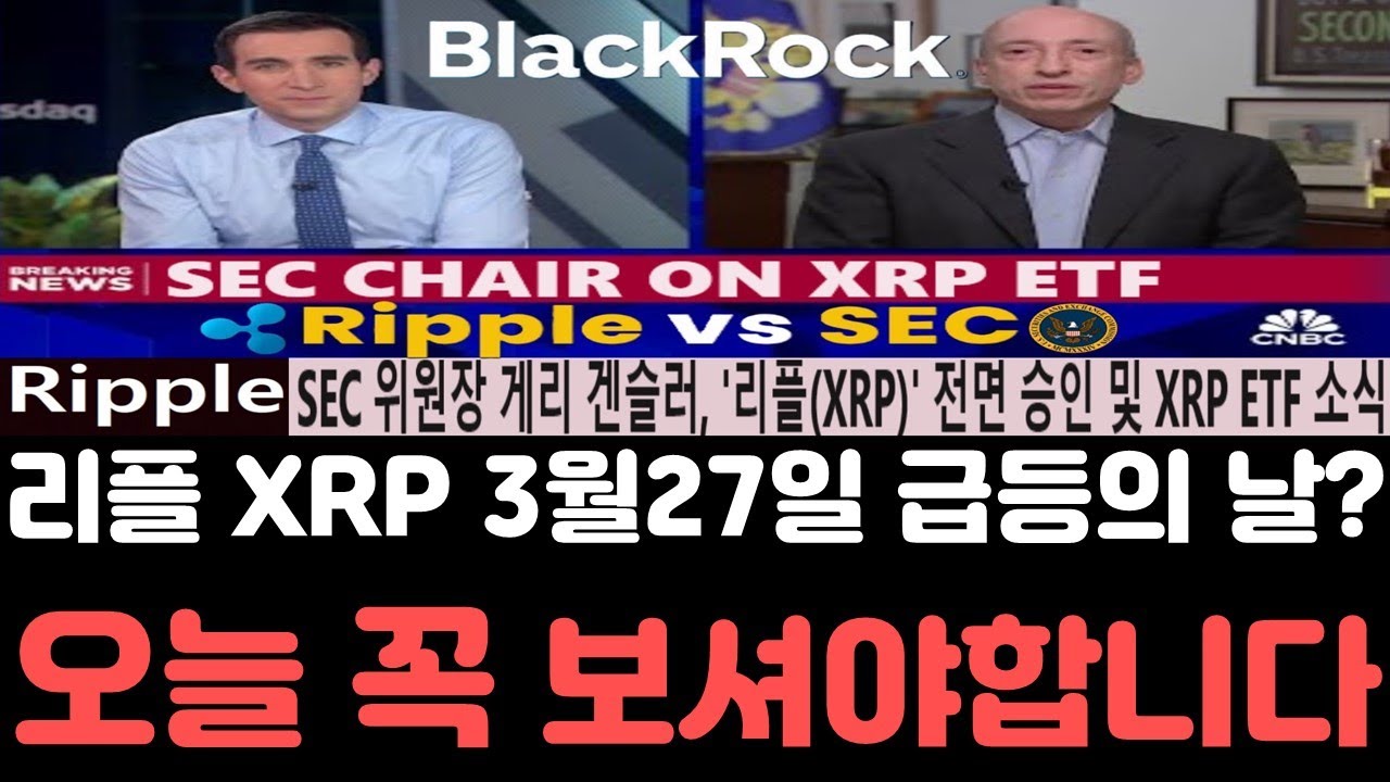 리플전망 리플 Sec위원장 드디어 전면 승인을 시작한다 Xrp 급등랠리 시작하나 오늘 영상은 꼭 보셔야합니다 리플전망 리플호재 리플급등 리플코인 리플소송