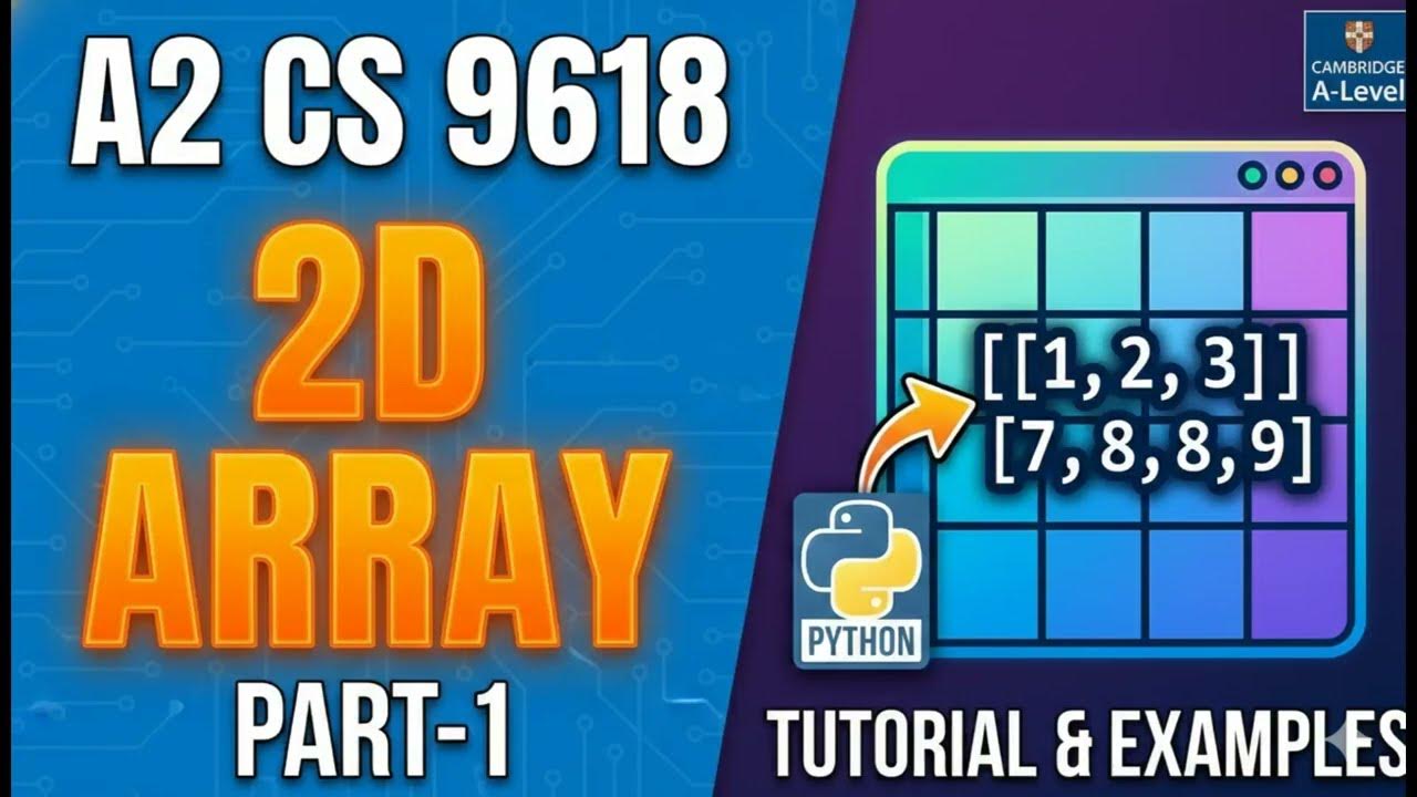 A2 2D Array Part 1 - YouTube