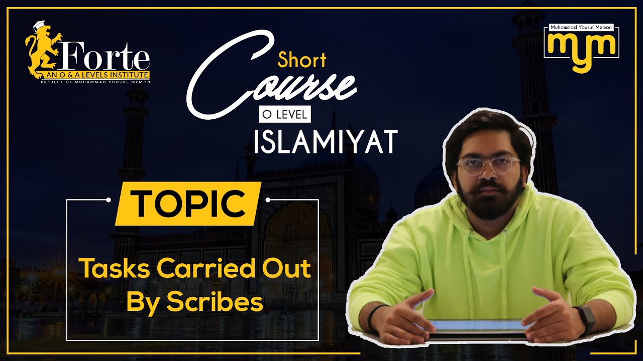 Task Carried Out By Scribe of Divine Revelation | Olevel Islamiyat ...