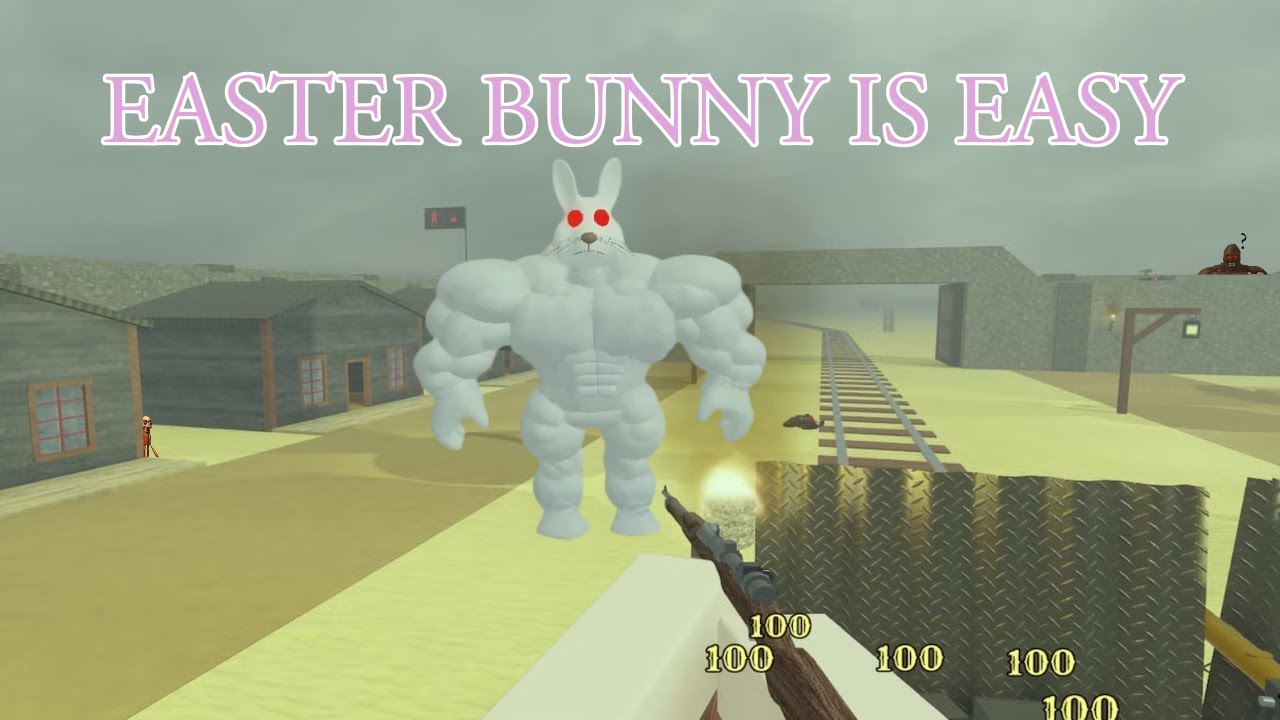 we killed the big muscular bunny in dead rails (EASTER) - YouTube