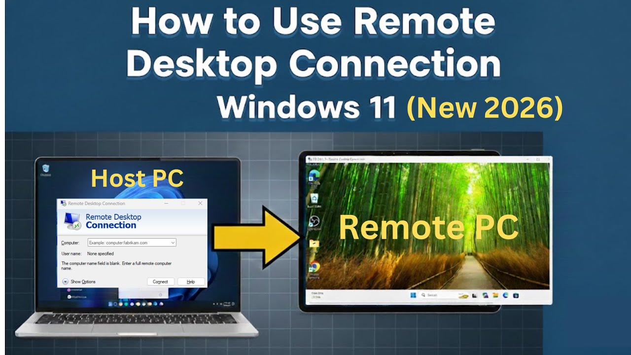 How to Use Remote Desktop Connection Windows 11 (New 2026 ) - YouTube