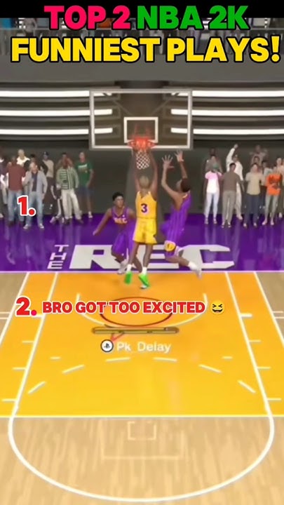 TOP 2 NBA 2K FUNNIEST PLAYS! 🤣😆 #gamer #gamerlife #brainrot #gamersmemes #nba #nba2k25 #shorts # ...
