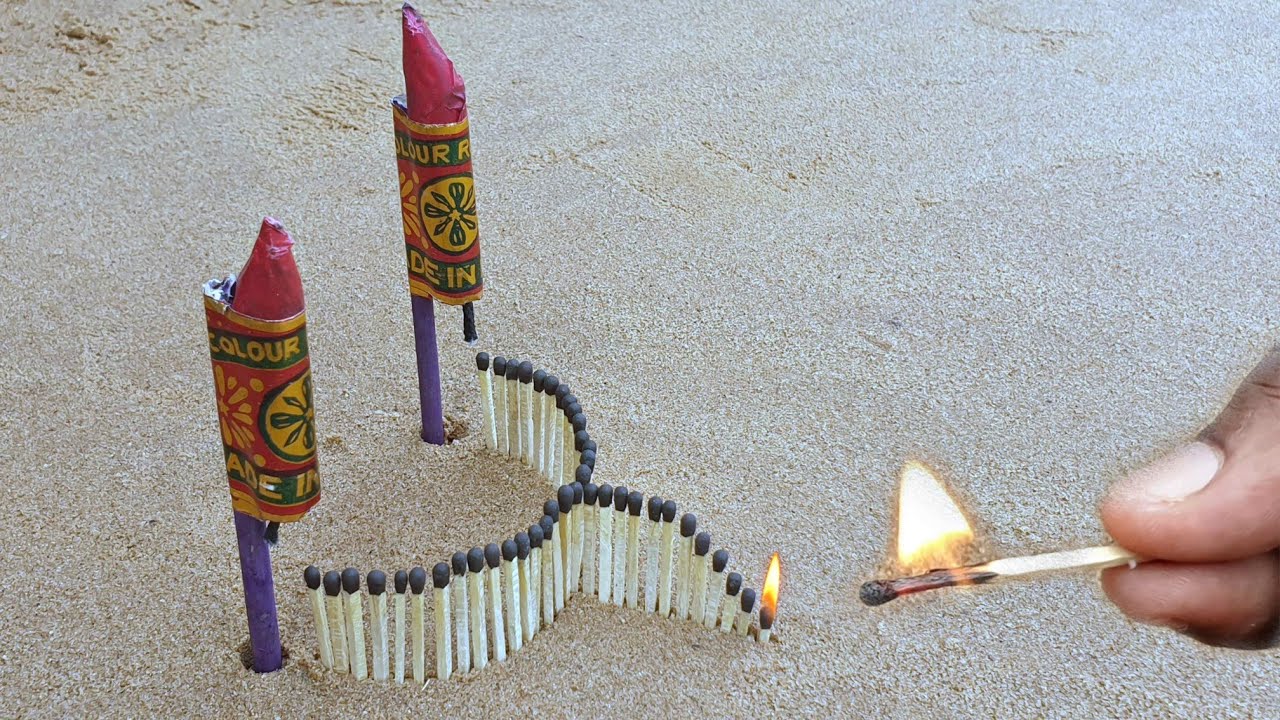 Crackers vs matchstick chain reaction domino vs different types of ...