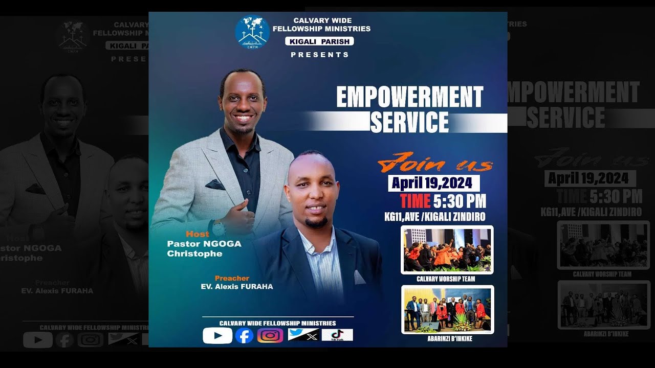 EMPOWERMENT SERVICE With Pastor NGOGA Christophe , Ev. Alexis FURAHA ...
