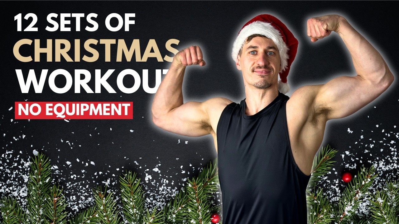 12 Min CHRISTMAS BODYWEIGHT STRENGTH WORKOUT | No Repeat - YouTube
