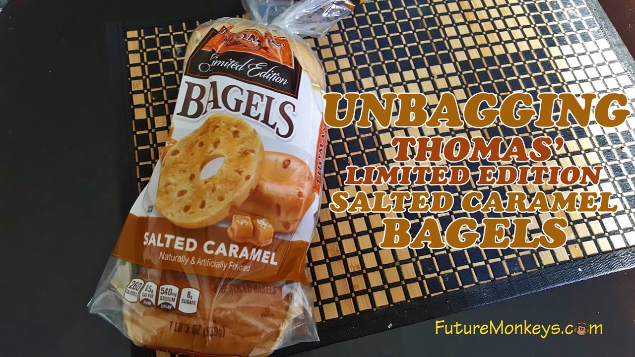 UNBAGGING | Thomas' Salted Caramel Bagels! - YouTube