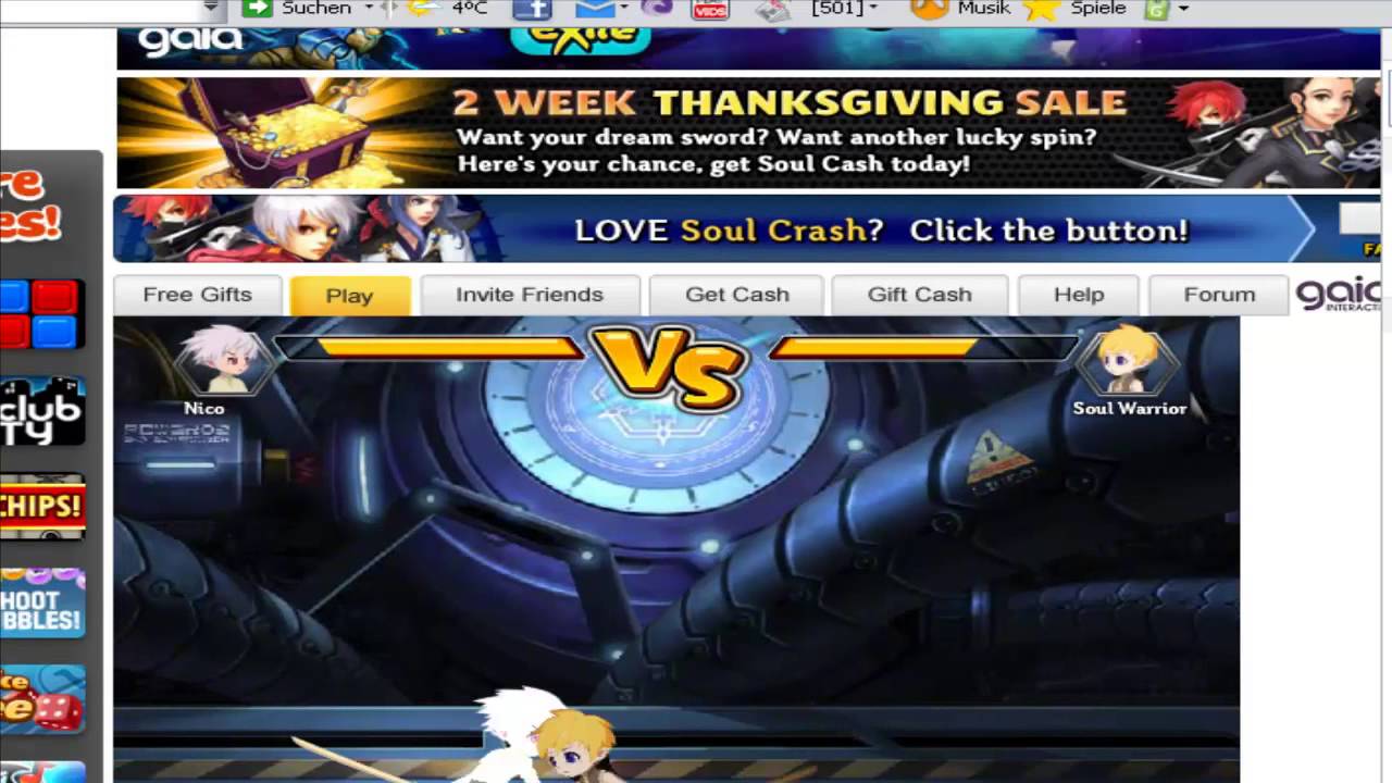 Lets test Facebook games #1 Soul Crash - YouTube