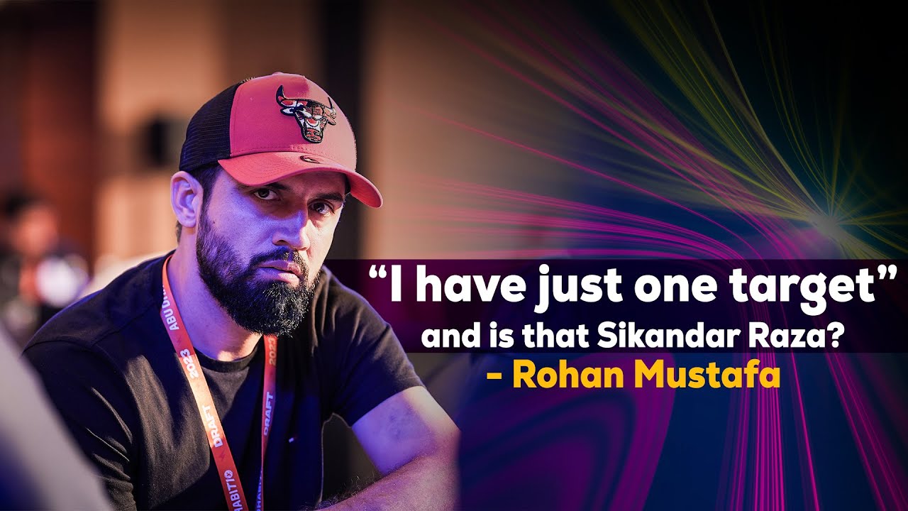 “I have just one target” and is that Sikandar Raza? - Rohan Mustafa ...