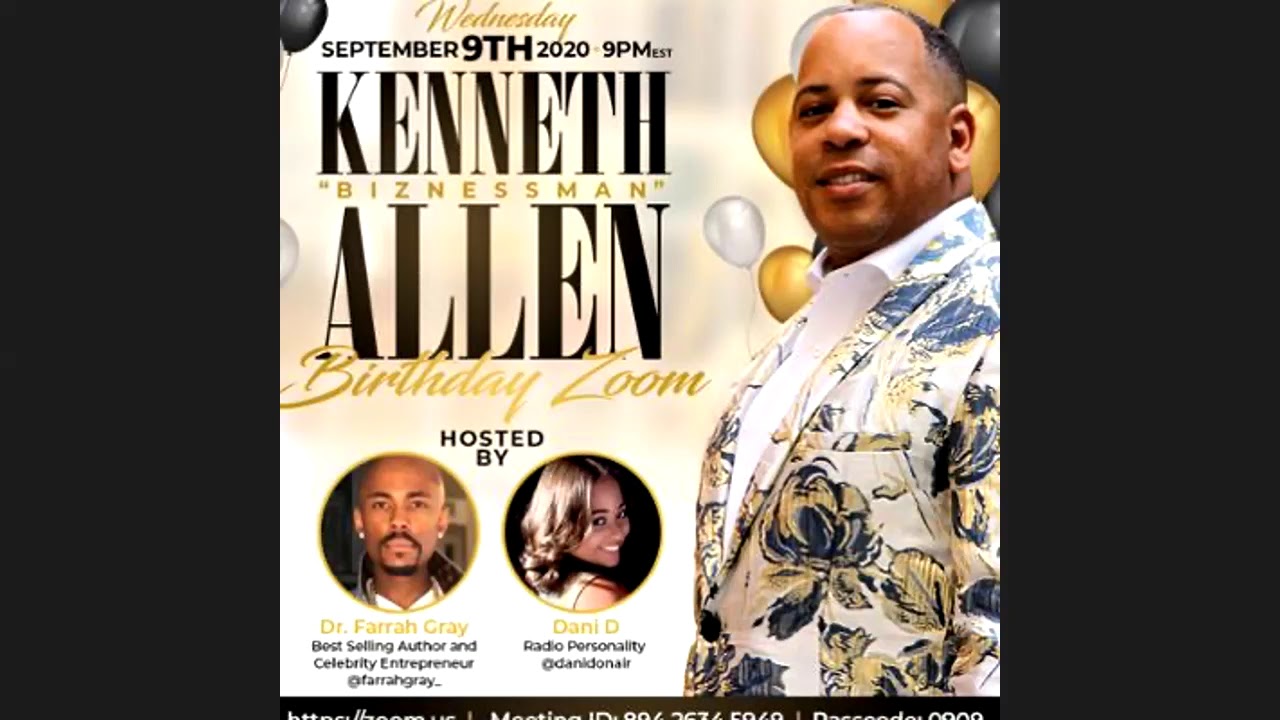 Kenneth Allen 37th Birthday Zoom - YouTube