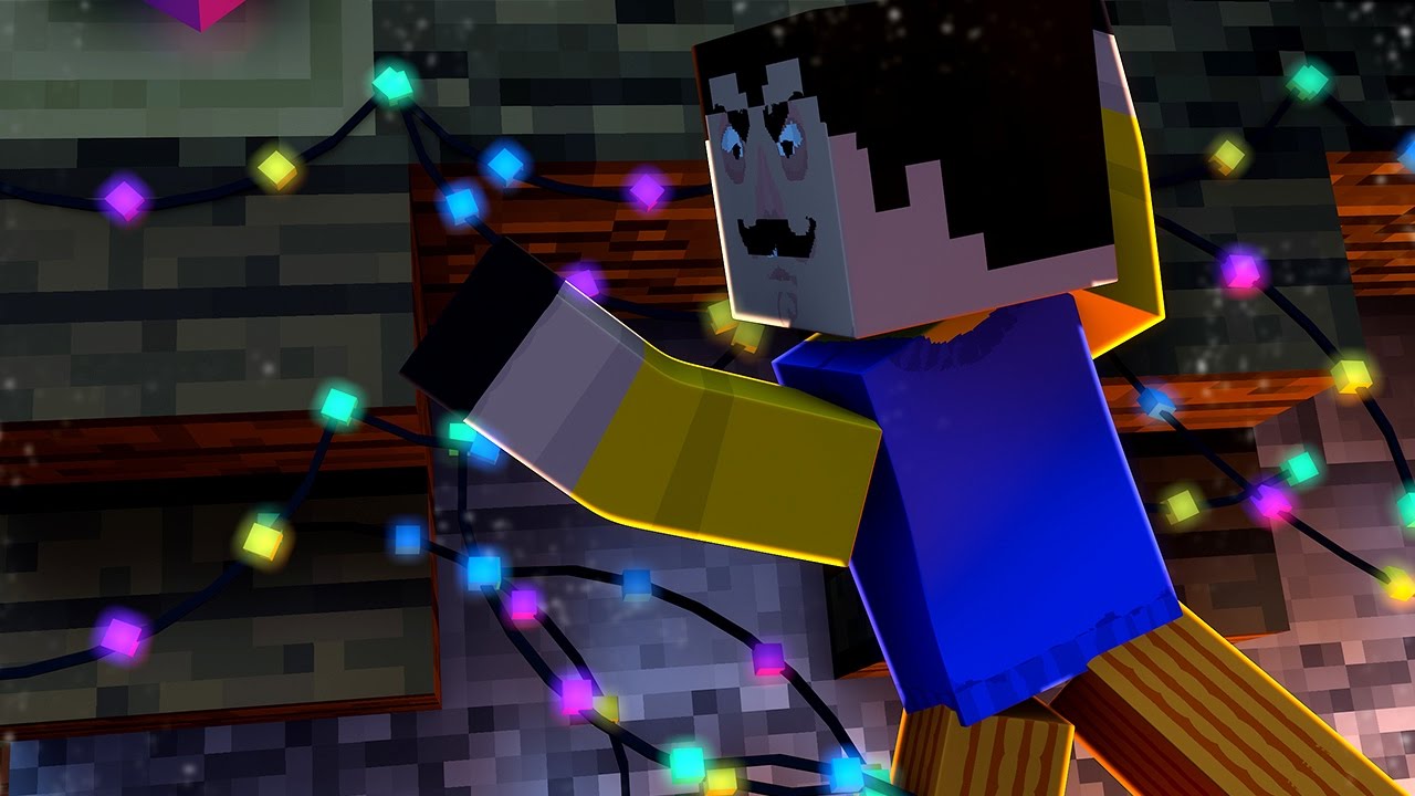 Minecraft HELLO NEIGHBOR CHRISTMAS EDITION! - STOLEN PRESENT ...