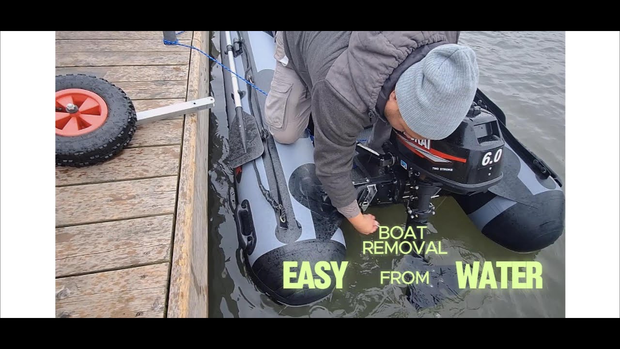 Easy Boat Removal from Water. #7. #dingy #Seamax # boatlife #fun - YouTube
