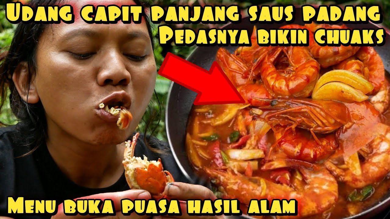 UDANG CAPIT PANJANG SAUS PADANG BIKIN BIBIR DOER - YouTube