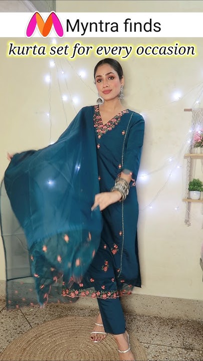 FESTIVE kurta set haul | Myntra kurta set | Myntra haul Pakistani kurta set #myntrahaul - YouTube