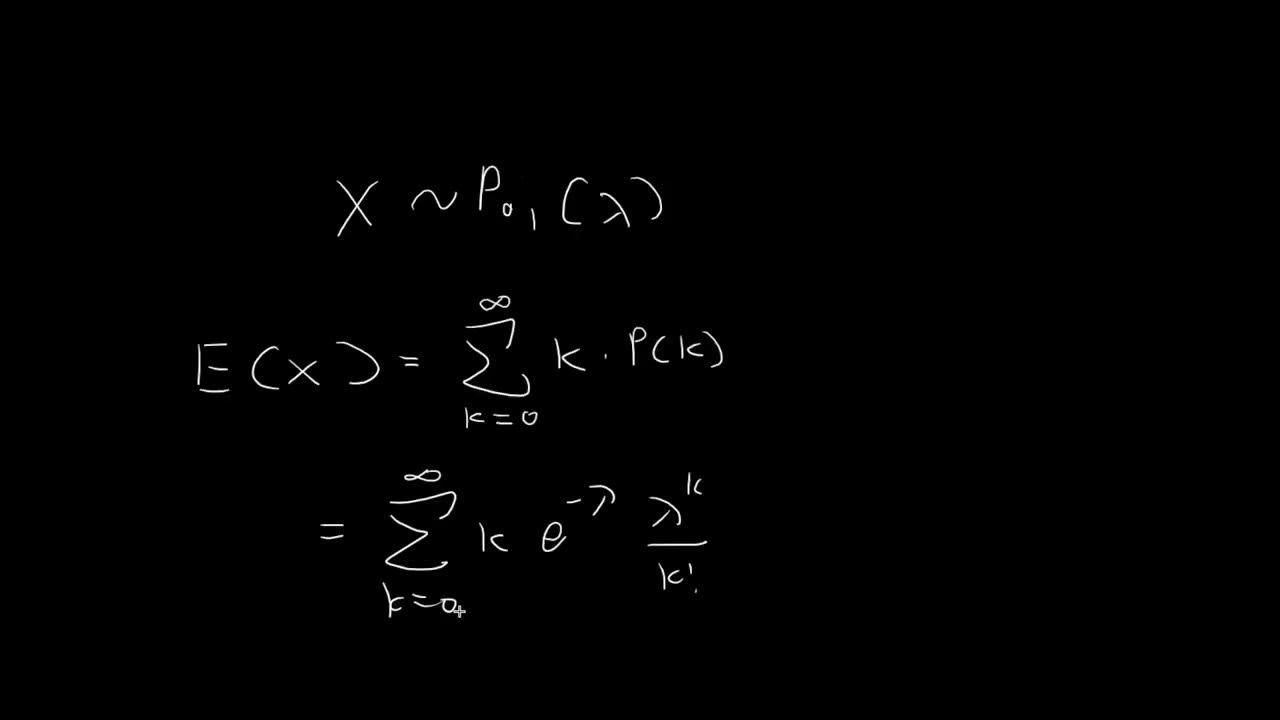 Poisson Distribution Expected Value Derivation | Probability Proofs ...