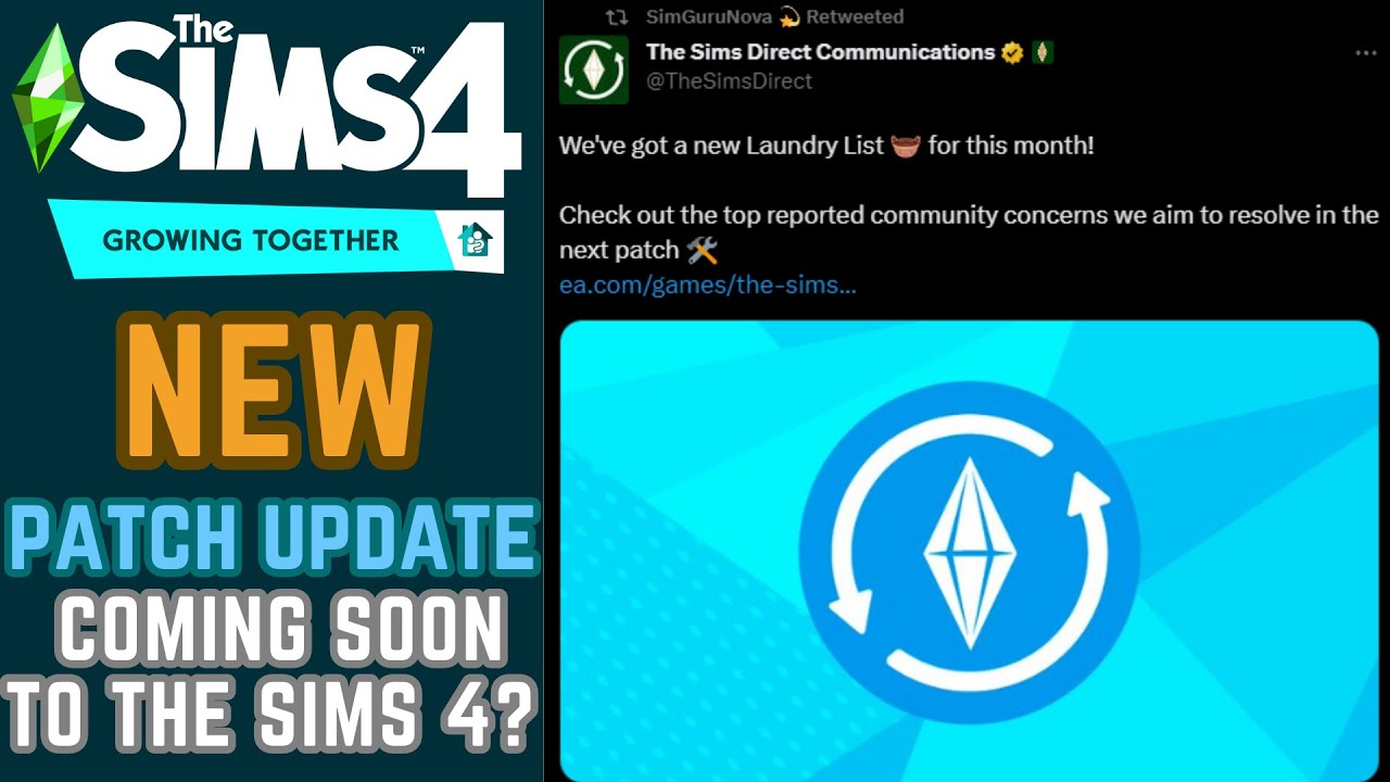 New Patch Update Coming Soon? New Laundry List & The Sims Rebrand the ...