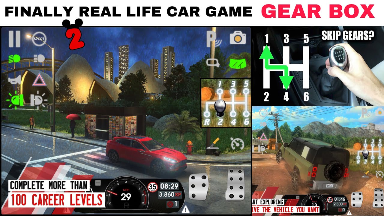 Real Car Game Gear Box On Android Car Driving Game For Beginners ...