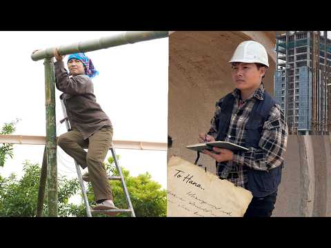 In a faraway place, the young man writes letters to his single mother –Hana begins building a house.