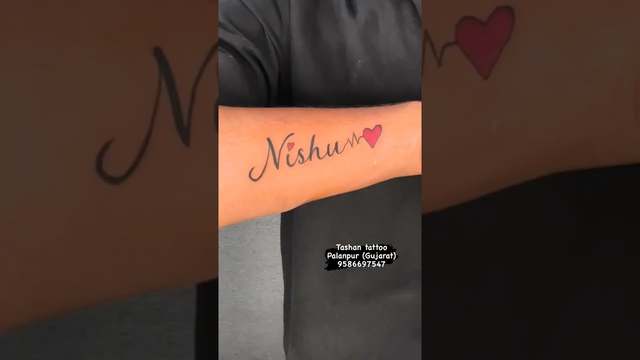 Nishu Name Tattoos Beautiful Tattoo By Suraj Tattoo #viralvideo