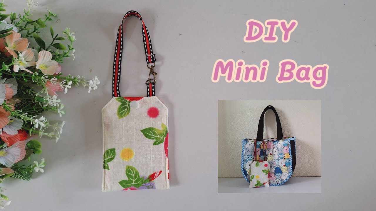 DIY Mini Bag. How to sew mini bag. basic to sew. new sewing. easy to ...