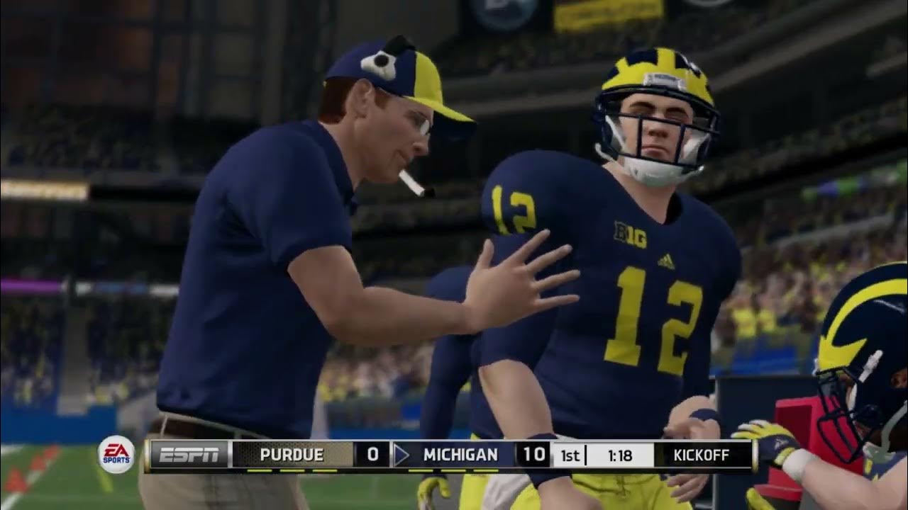 NCAA Football 2022 23 BIG Ten Championship Game Purdue Boilermakers vs Michigan Wolverines - YouTube