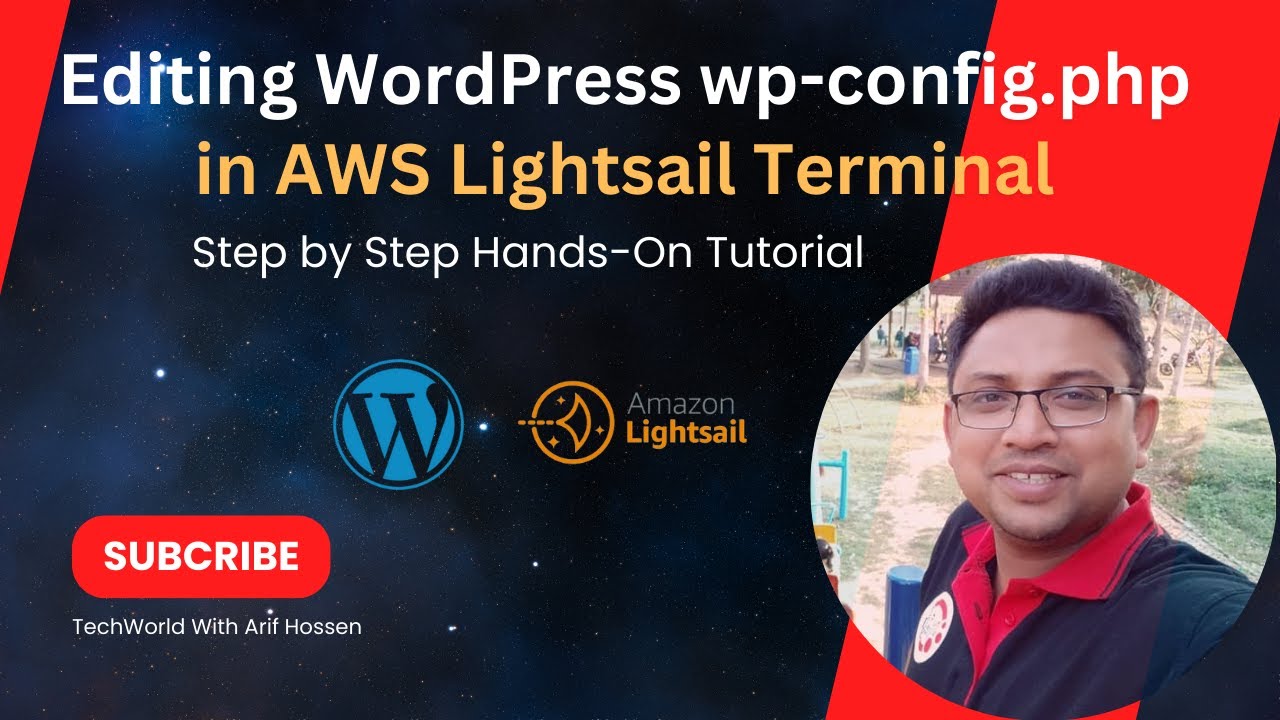 How to Access and Edit WordPress Config Files via AWS Lightsail Terminal - YouTube