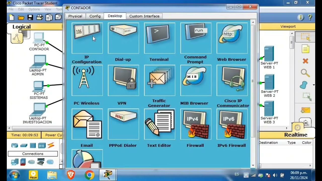 Configurar Servidores DHCP, DNS y E-MAIL | Cisco Packet Tracer - YouTube
