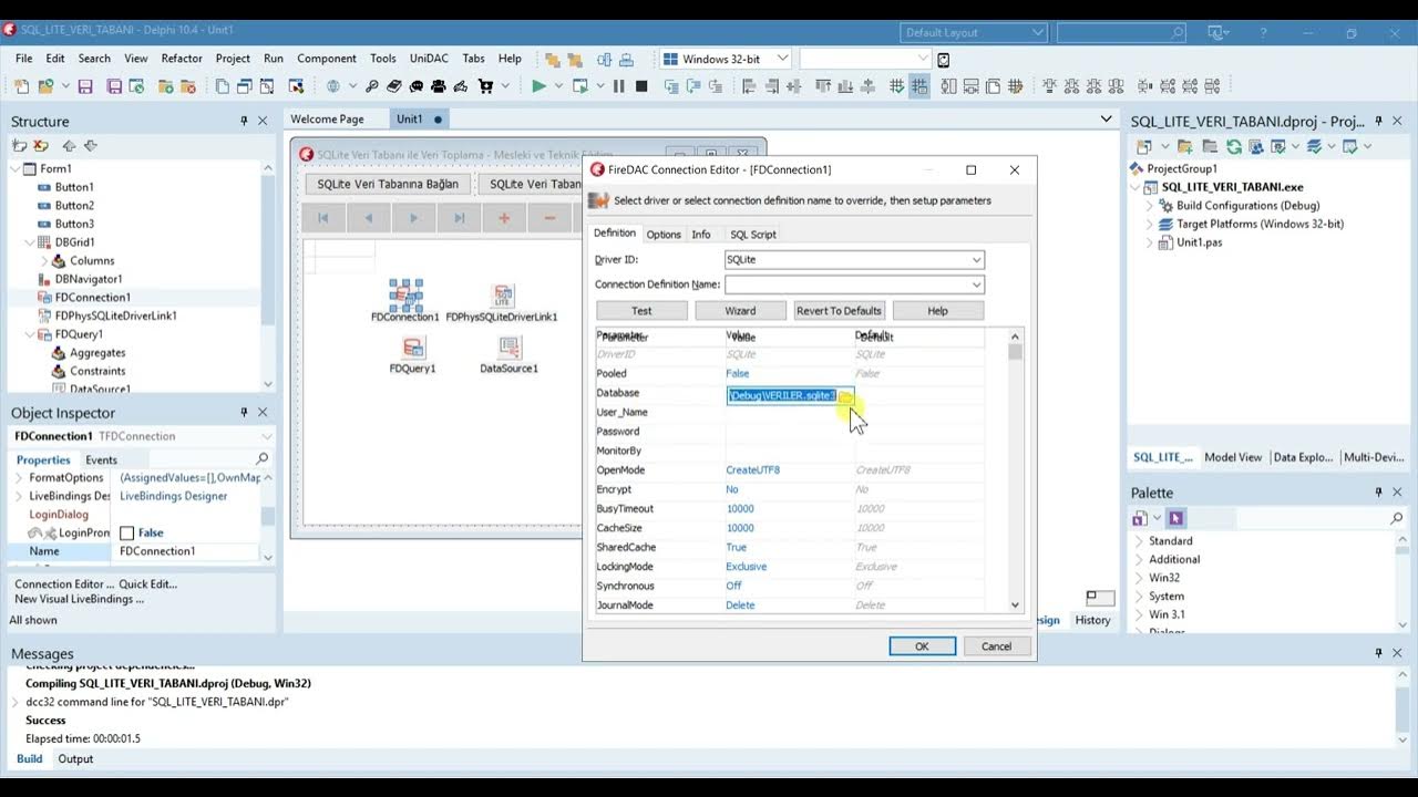 3_36 DELPHI SQLITE ERİŞİM - YouTube