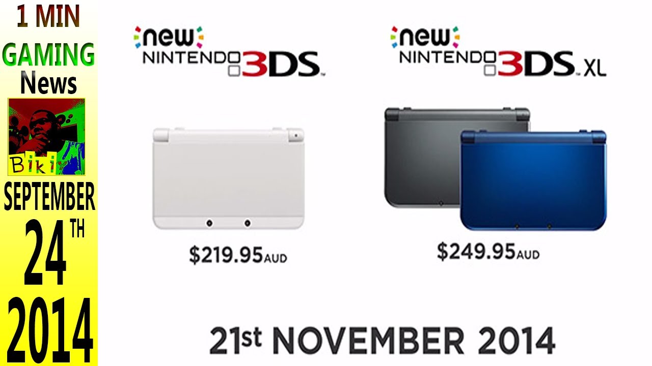 1 Min Gaming September 24 2014 New 3DS in November, CoD Advanced ...