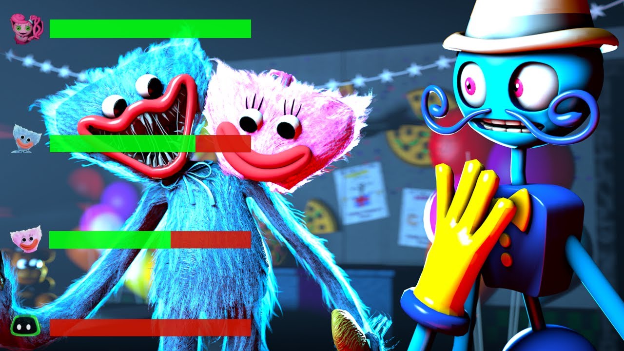 [SFM FNaF] Top 5 Security Breach vs Poppy Playtime WITH Healthbars #13 ...